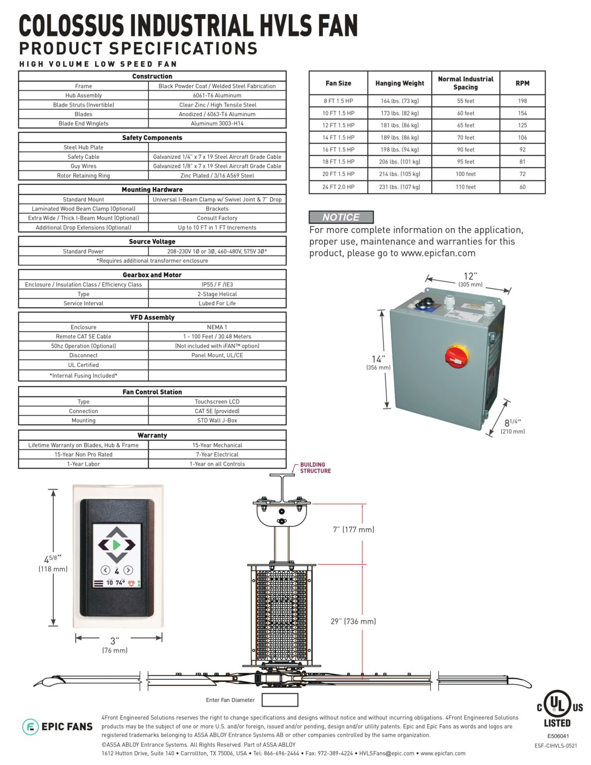 Shop HVLS Fans For Warehouse And Shop Cooling At ChopAir